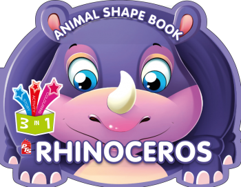 Animal Shape Book - Rhinoceros - Buku - PTS