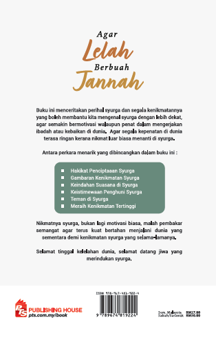 Agar Lelah Berbuah Jannah : Kenalilah Syurga-syurga Allah - Buku - PTS