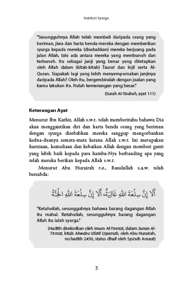 Agar Lelah Berbuah Jannah : Kenalilah Syurga-syurga Allah - Buku - PTS