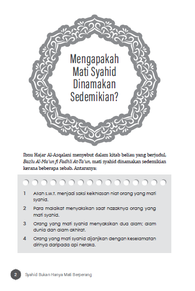 Syahid Bukan Hanya Mati Berperang - Buku - PTS