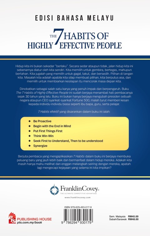 The 7 Habit of Highly Effective People: Edisi Bahasa Melayu (Edisi ...